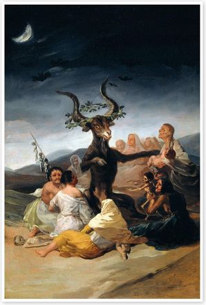 Posterlounge Hexensabbat Poster von Francisco José de Goya 40 x 60 cm Wandbilder Wanddeko