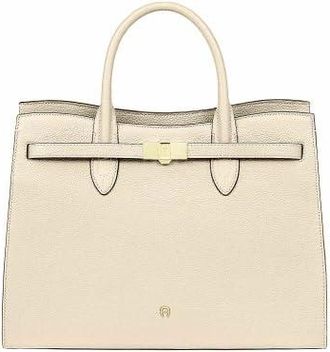 Aigner Sac à main Farah L, blanc macadamia, blanc crème