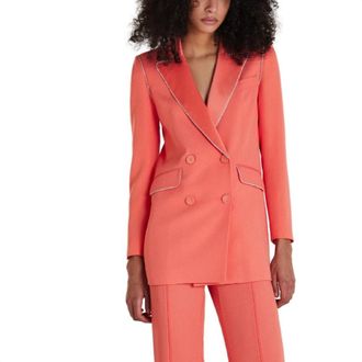 Patrizia Pepe Verstellbare Korallenfarbene Sportjacke - - Jackets - Damen - Rosa - M