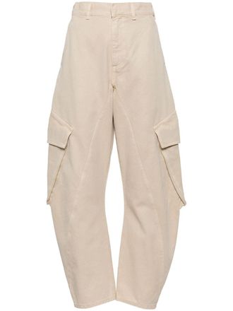J.W.Anderson Twisted Cargo-Jeans mit Tapered-Bein - Nude