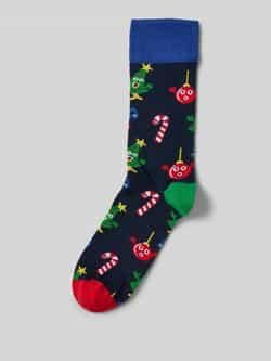 DillySocks Socken mit Motiv-Stitching Modell Christmas Choir