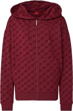 HUGO BOSS Sweatshirt Flokky 50566669 Dunkelrot Regular Fit