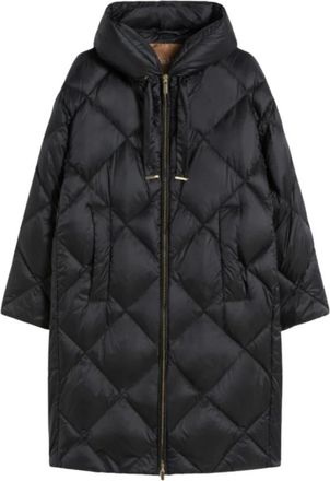 Max Mara Femme, Manteaux, Noir, Taille: 34 FR Manteaux Cube Noirs