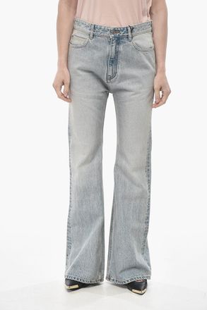 Balenciaga Light-Wash Denim Bootcut Jeans 28cm Balenciaga