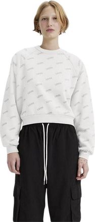 Levi's Sweatshirt f&uuml;r Damen, Rundhalsausschnitt (Leuchtend Wei&szlig;)