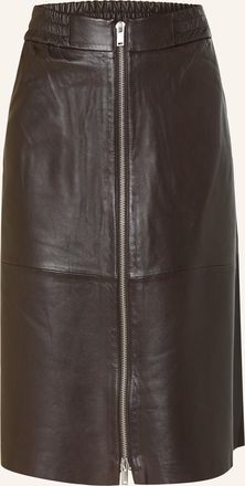 BA&SH Ba&Sh Lederrock Pona braun