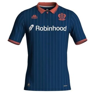 Kappa Maillot Kombat Third OGC Nice Bleu Homme (FR/ES, Alpha/Lettres, L, Taille Normale, Taille Normale, Bleu)