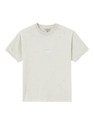 Untitled Artworks t-shirt à effet usé - Tons neutres