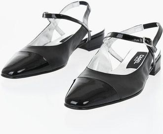 Carel Lam&eacute; Leather Mary Jane Slingbacks OCEANO 2cm size 36,5