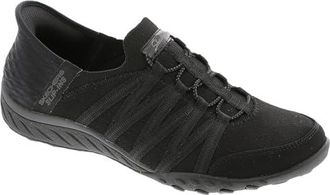 Skechers Womens Slip on Loafer, Noir, 7 UK Wide
