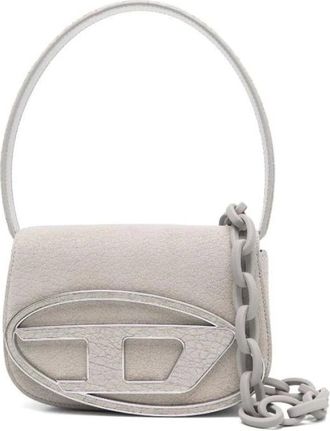 Diesel Femme, Sacs, Beige, Taille: ONE Size Sac bandouli&egrave;re &agrave; rabat textur&eacute;