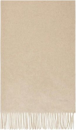 Max Mara Beige Square Scarf Baci Stole - Femme - Accessoires - Brun - Taille: ONE Size