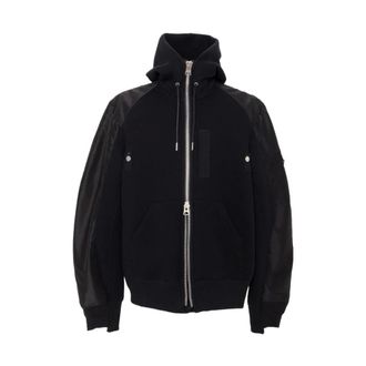 sacai Herren, Sweatshirts & Hoodies, Schwarzk, MGr&ouml;&szlig;e