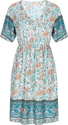 Usha Kleid Frauen aqua mehrfarbig