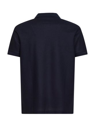 Burberry Mens Polo Shirt Cotton Pique Blue T-shirts And Polos