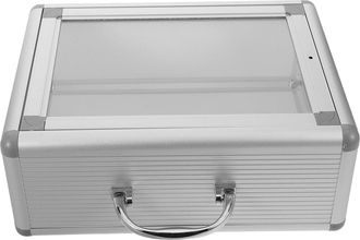 BESPORTBLE NUOBESTY Notfall Wandmedikamentenbox Klein aus Metall und Acryl Wandmontierter Medikamentenschrank f&uuml;r B&uuml;ro Bank und Badezimmer Wetterfester Medikamen