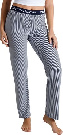 Tom Tailor Damen Lange-Hose blau l&auml;ngsgestreift 1er Pack 36