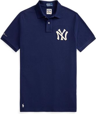 Ralph Lauren Piqu&eacute;-Poloshirt mit New York Yankees-Stickerei in