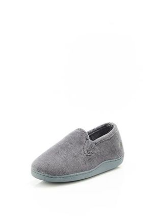 Damart Chaussons Aspect Velours pour Homme, couleur : Bleu Oc&eacute;an, taille : 40