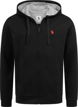 U.S.Polo Association Herren Sweatjacke - Kapuzenjacke mit Rei&szlig;verschluss & Logo-Stickerei