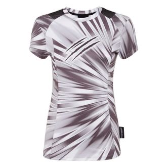 Plein Sport Femme, Tops, Gris, Taille: 38 FR Tie-dye T-shirt Col Rond SS Scratch