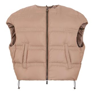 Moorer Gilet matelass&eacute; Dayana - Femme - Vestes - Beige - Taille: 36 FR