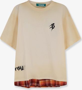 Barrow Cotton T-shirt with front print - BARROW - gender_Man