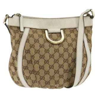 Gucci Sac Bandouli&egrave;re en Toile Pre-owned - Femme - Pre-owned - Beige - Taille: ONE Size