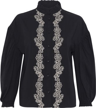 Part Two Langarm - Hemd NurtaPW 44, Black 44