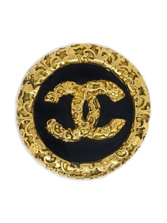 Chanel broche à design médaillon (1993) - Or