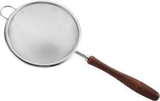 Generic Edelstahl-Maschensieb - kleines feinmaschiges Sieb mit Griff, 4-Zoll-K&uuml;chensiebfilter | Sieb f&uuml;r Mehl, Mini- zum Sieben von Mehl, Teebl&auml;ttern, Gew&uuml;rze