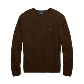 Polo Ralph Lauren Cable-Strickpullover - - Knitwear - Herren - Braun - XL