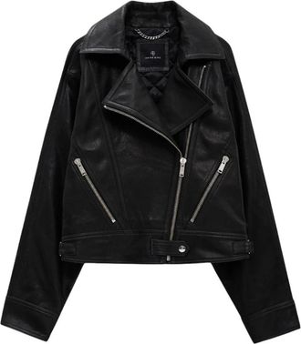 Anine Bing Femme, Vestes, Noir, Taille: 42 FR Perfecto Julie