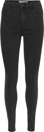 Noisy May Noisy may Damen Skinny Fit Jeans High Waist Denim Pants Stretch Basic Hose NMCALLIE, Farben:Grau, Gr&ouml;&szlig;e:27W / 34L, Z-L&auml;nge:L34