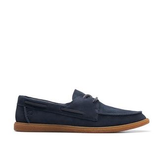 Clarks Mens Clarkbay Go, Daim Bleu Marine, 46 EU