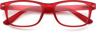 De Tomaso Unisex 524-3 Lesebrille Brillen, Lesehilfe, rot, One Size