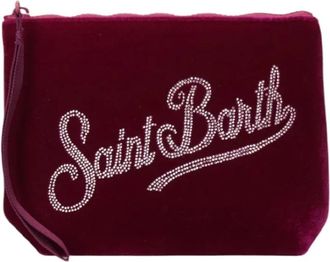 MC2 Saint Barth Femme, Sacs, Rouge, Taille: ONE Size Aline Velvet Clutch
