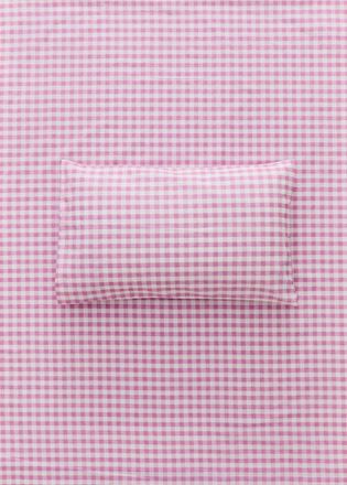 Mango Taie doreiller berceau coton carreaux vichy rose - Home - 30x50cm - MANGO HOME