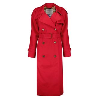 Burberry Femme, Manteaux, Rouge, Taille: 36 FR Trench Rouge Castleford