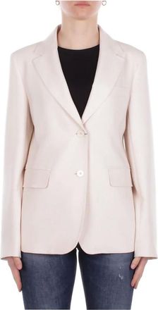 Max Mara Femme, Vestes, Beige, Taille: 40 FR Blazer Boutonn&eacute;