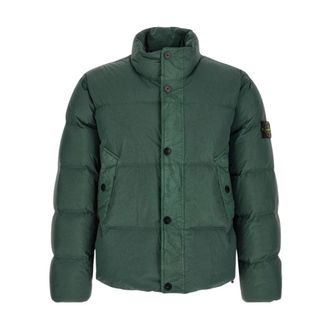 Stone Island Doudoune Crinkle Reps - Homme - Vestes - Vert - Taille: M