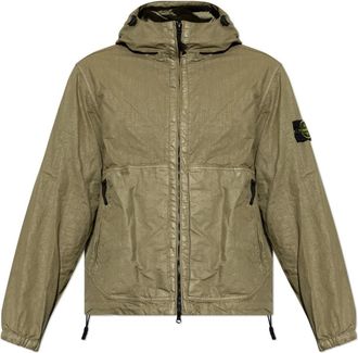 Stone Island Homme, Vestes, Vert, Taille: XL -Look Nylon Panama-TC Jacket