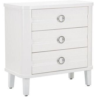 Dmora Kommode Priolo, Mehrzweckkommode, Schlafzimmerkommode, Schrank mit Schubladen, 81x40 h84 cm, Wei&szlig; - Dmora