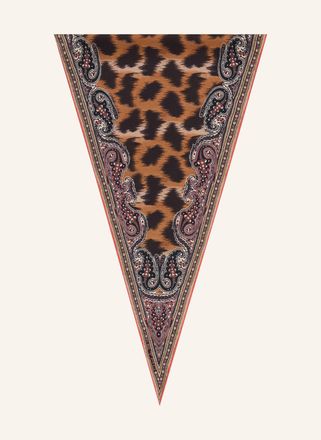 Etro Etro Dreieckstuch Aus Seide braun