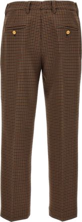 Prada Womens Brown Virgin Wool Casual Pants