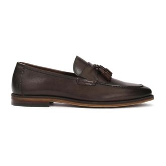 Kazar Braune Lederloafer mit Quasten - - Shoes - Herren - Braun - 44 EU