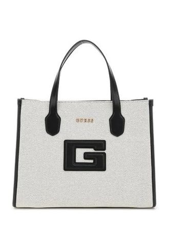 Guess G Status Compartment Tote Natural/Black