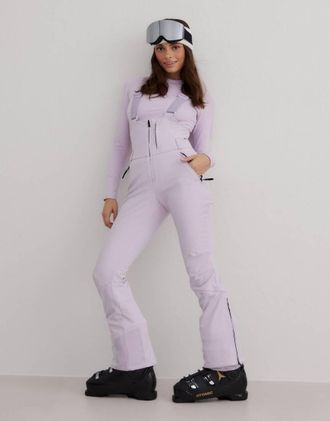 Aim'n Salopette stretch thermique - Lavande p&acirc;le-Violet