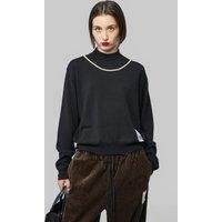 Miharayasuhiro Pearl Distressed Knit LS Pullover