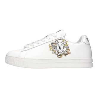Versace Jeans Couture Sneakers mit Logo-Print - - Shoes - Damen - Wei&szlig; - 38 EU